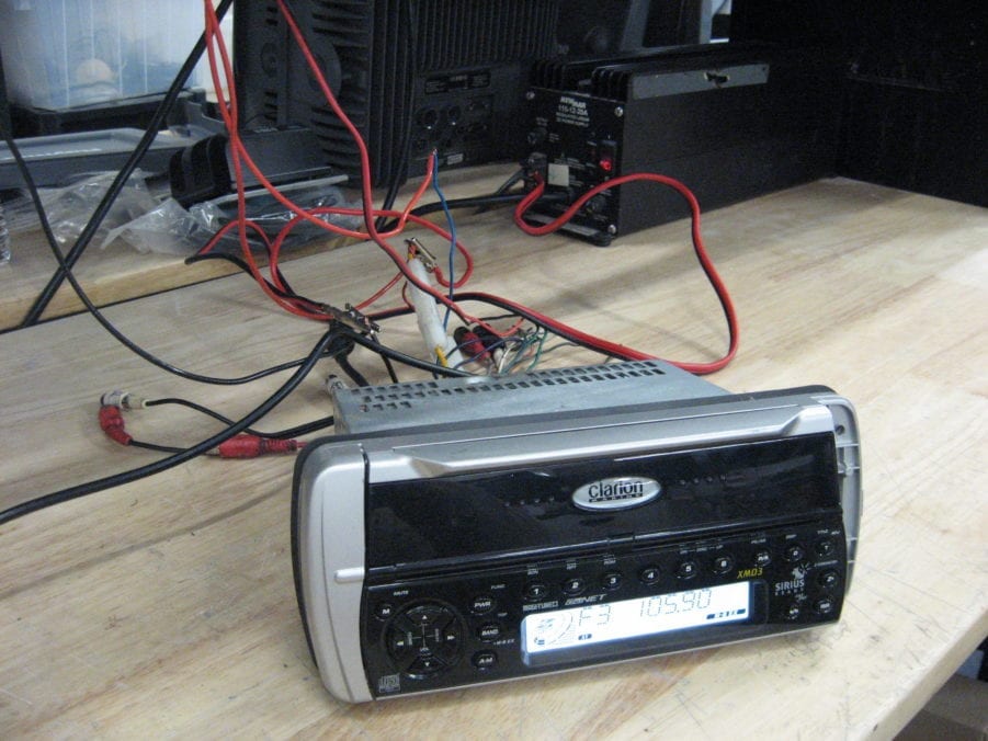 Clarion XMD3 Marine Stereo Head Unit w/ Wire Harness BENCH TESTED GOOD ...