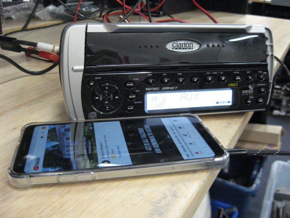 Clarion XMD3 Marine Stereo Head Unit w/ Wire Harness BENCH TESTED GOOD ...