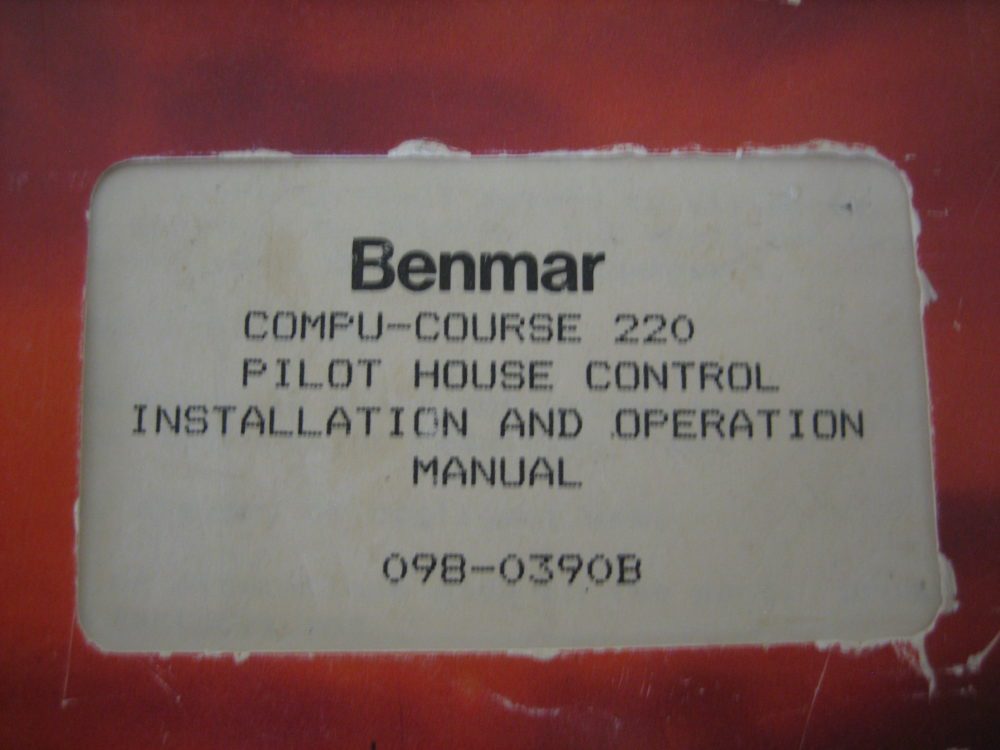 Benmar Compu-Course 220 Pilot House Control Installation and Operation ...