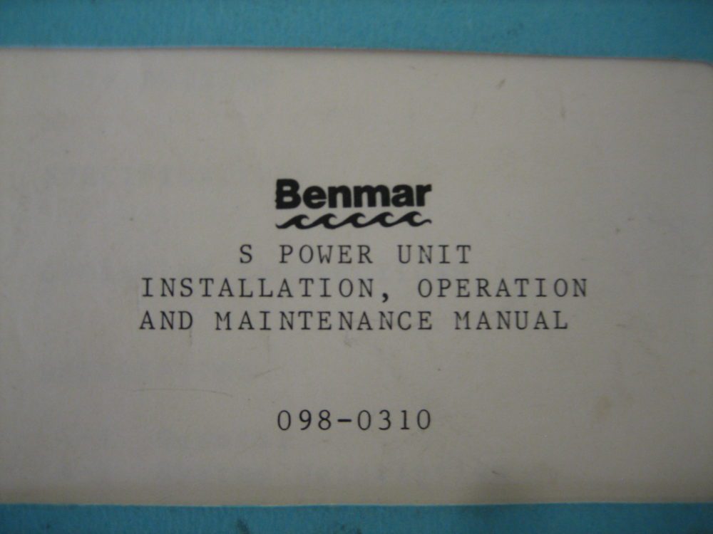 Benmar S Power Unit Installation, Operation and Maintenance Manual ...