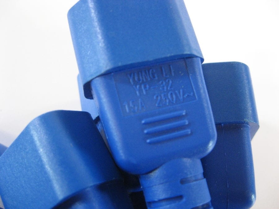 Lot of 4 Yung Li YP-32 4' Length 14/3 AWG IEC 60320 Plugs (15A 250V ...