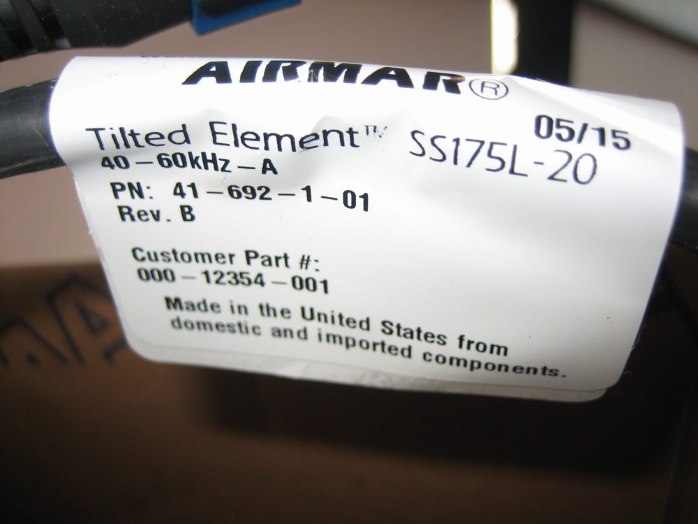 Simrad/Airmar 000-12354-001 SS175L-20 1kw Stainless Steel CHIRP ...