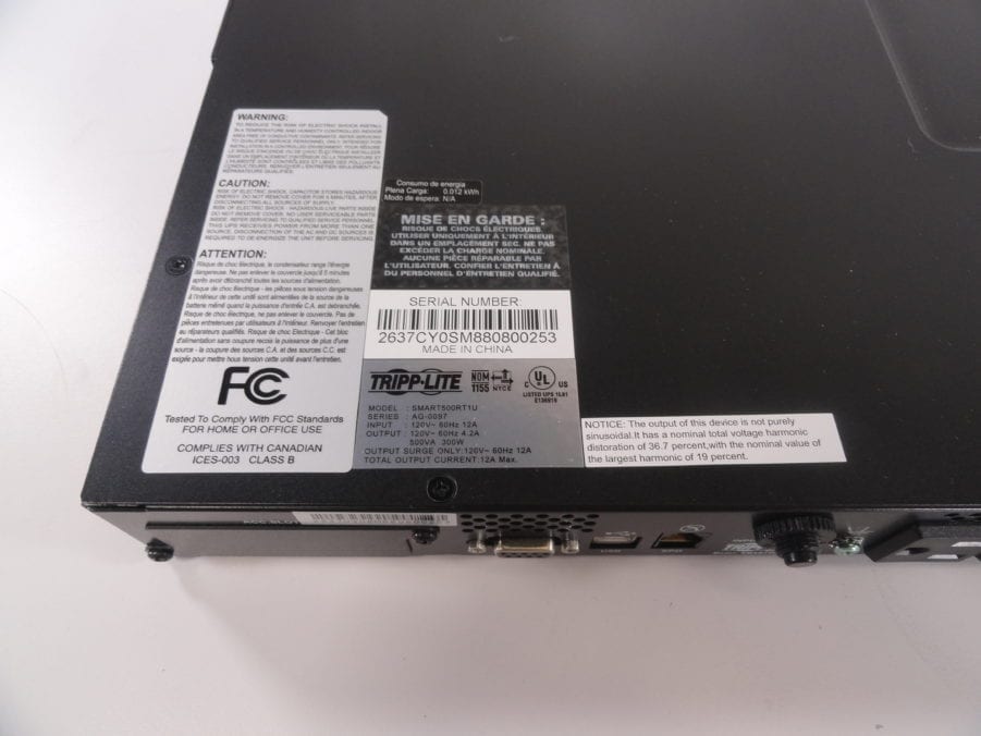 Tripp Lite SMART500RT1U SmartPro Rackmount 500VA Good Condition FOR ...