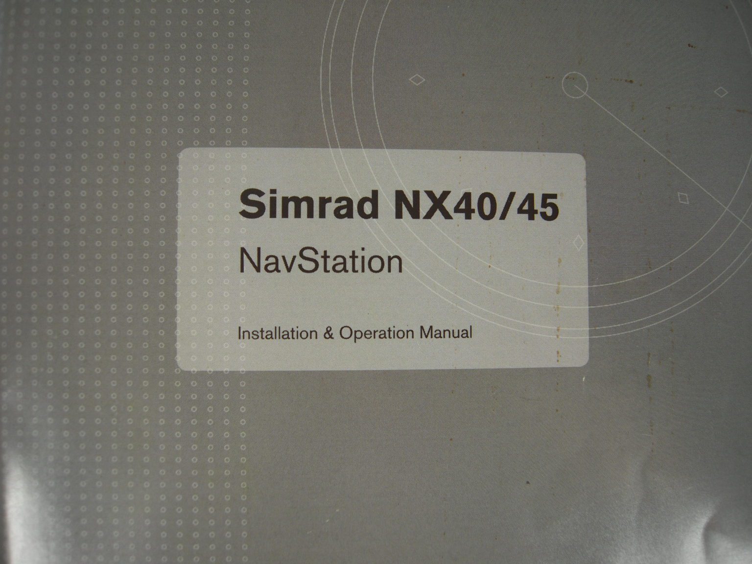 Simrad NX40/45 NavStation Installation and Operation Manual - Max ...