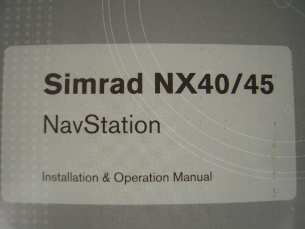 Simrad NX40/45 NavStation Installation and Operation Manual - Max ...