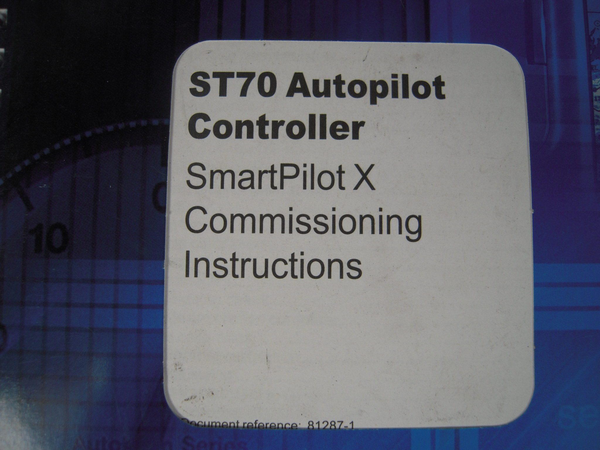 Raymarine ST70 Autopilot Controller SmartPilot X Commissioning ...