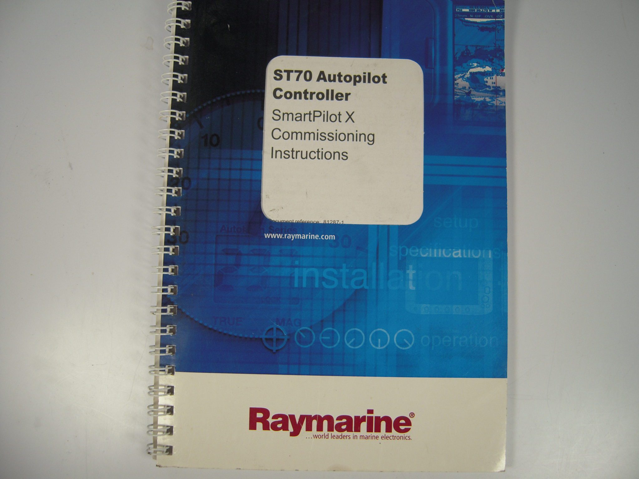 Raymarine ST70 Autopilot Controller SmartPilot X Commissioning ...