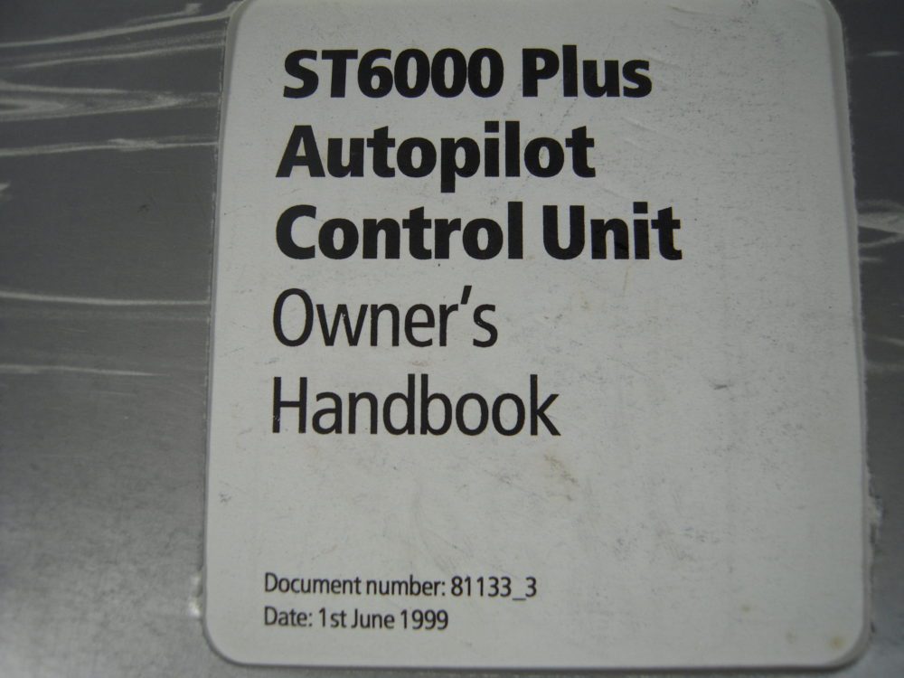 Raytheon St6000 Plus Autopilot Control Unit Owner S Handbook Max