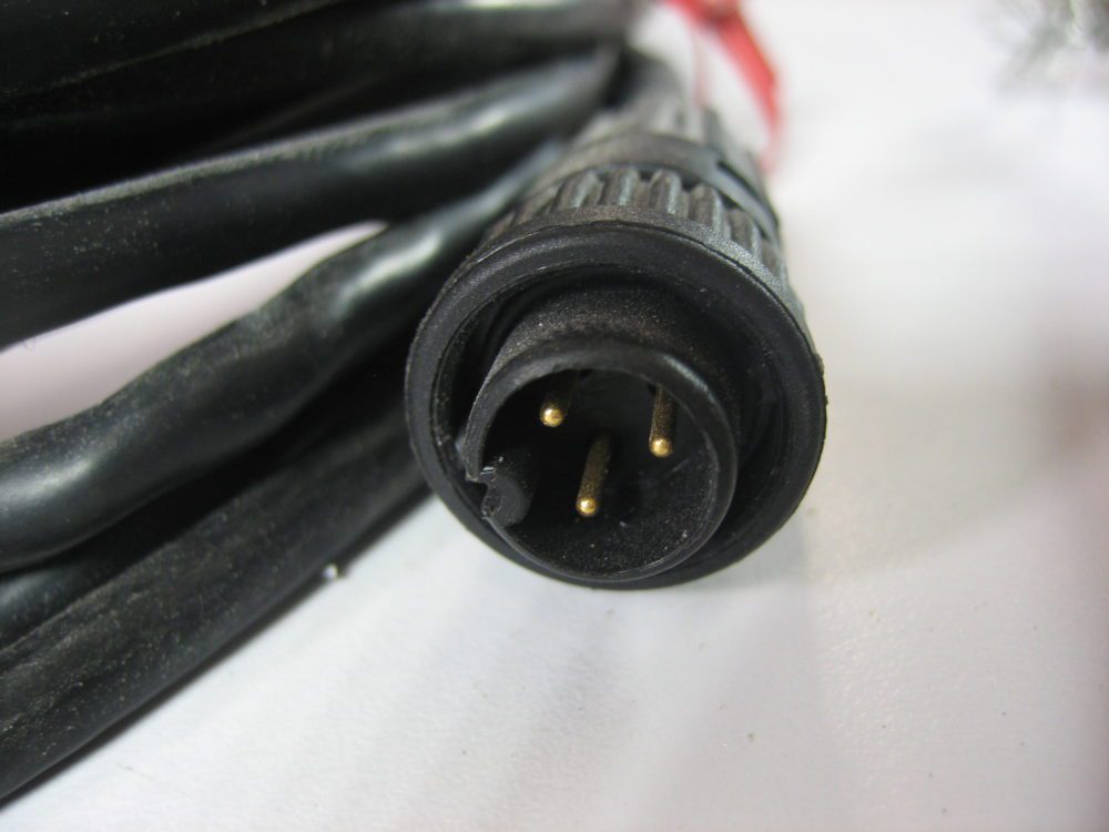 B&G B & G Transducer? Cable w/3 Pin Male Connector 25'+ Long w/ Red ...