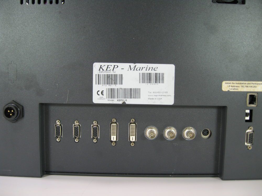 KEP Marine KEPM-15 15" Sunlight Viewable Marine Monitor Tested FOR ...