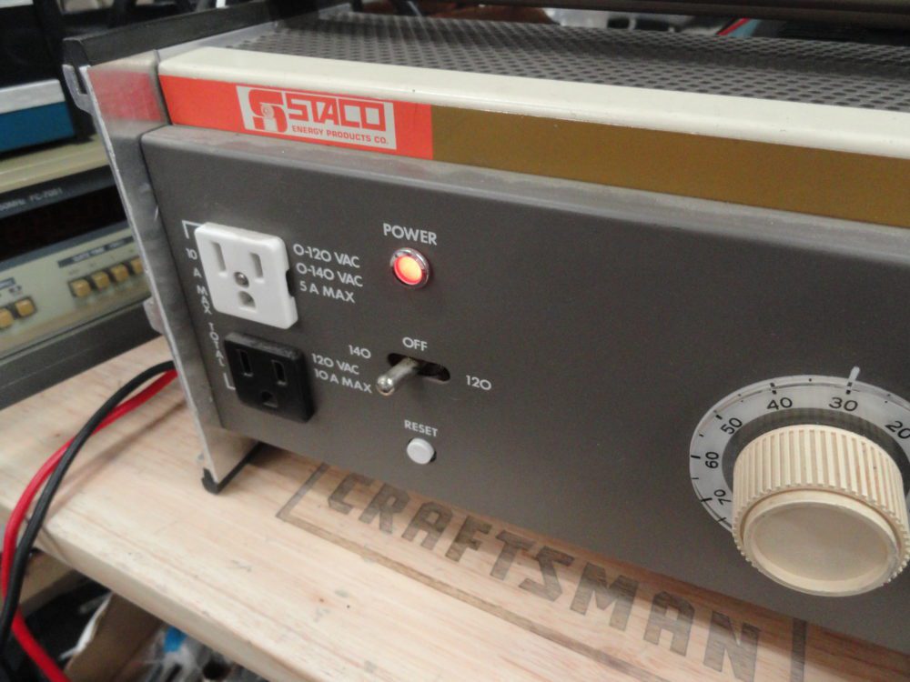 Staco E501 AC Adjustable Power Supply (10A 120V 50/60HZ) - Free US Shipping - Max Marine Electronics