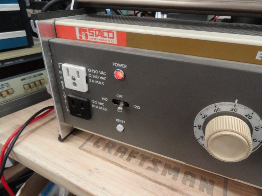 Staco E501 AC Adjustable Power Supply (10A 120V 50/60HZ) - Free US ...
