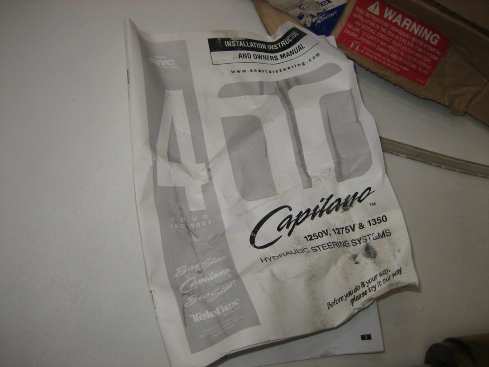 Seastar Teleflex Capilano HC5351 BA200-7TMB Bronze Hydraulic Steering ...