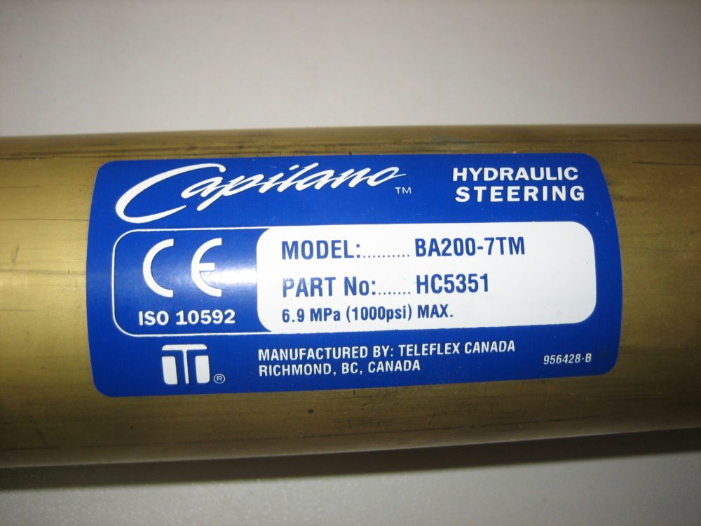 Seastar Teleflex Capilano HC5351 BA200-7TMB Bronze Hydraulic Steering ...
