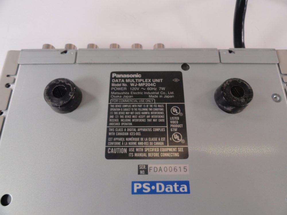 Panasonic WJ-MP204C Data Multiplex Unit - Free US Shipping - Max Marine ...
