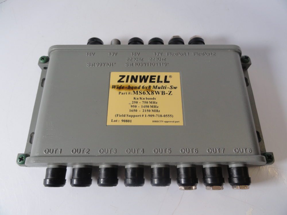 Zinwell MS6X8WB-Z Wide-Band 6x8 Multi-Switch - Free US Shipping - Max ...