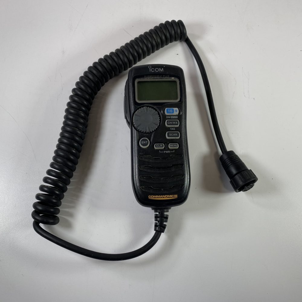 ICOM HM-162B VHF Command Microphone Mic III f/ IC-M504 / IC-M604 - Max ...