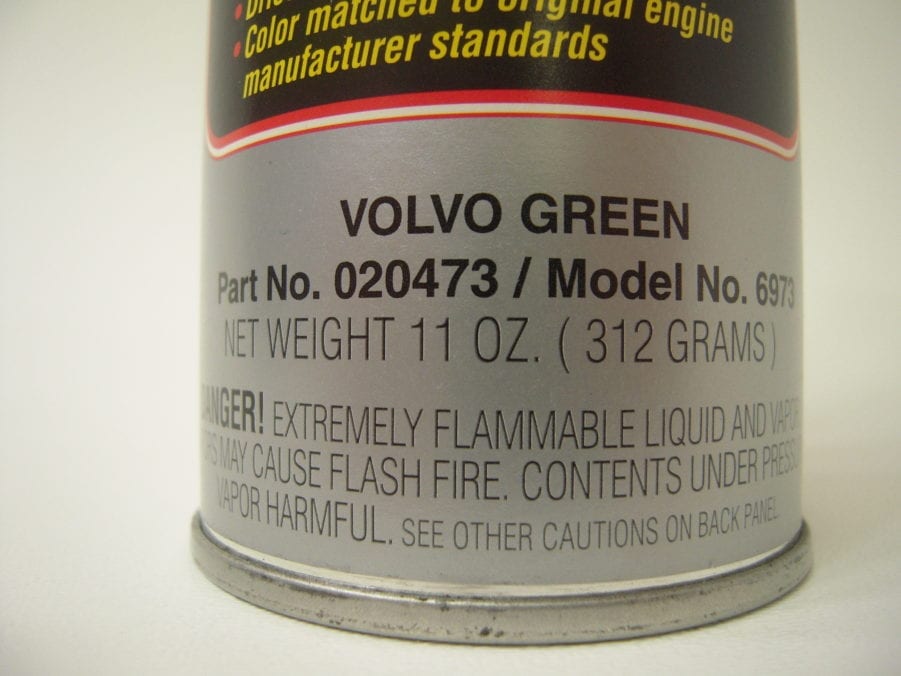 Tempo *NEW*QTY 2* 020473 Volvo Green Engine Enamel Spray Paint/ Touch ...