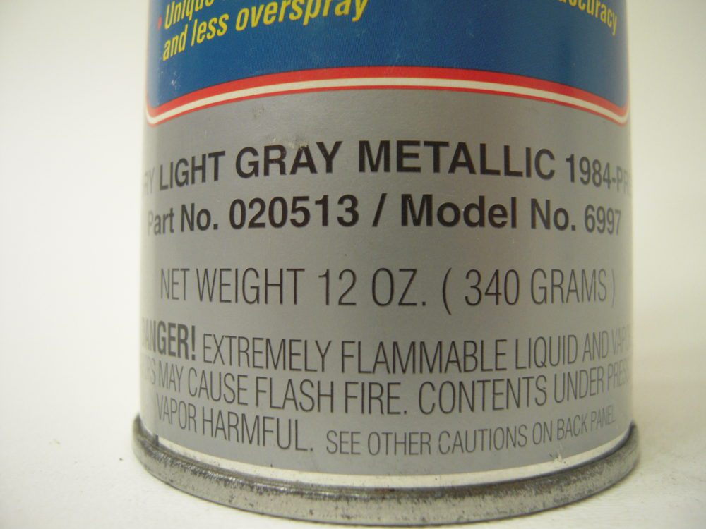 Tempo NEW 020513 Mercury Light Gray Metallic Motor Spray Paint/ Touch ...