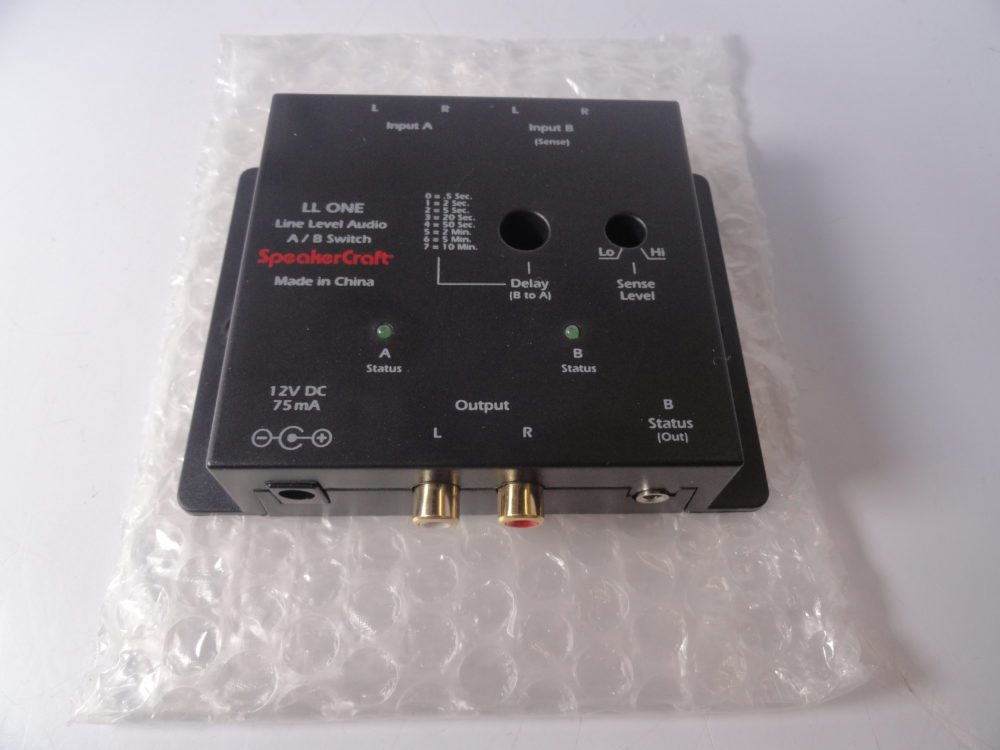 Speakercraft LL-One Line Level Audio A/B Switch - Max Marine Electronics