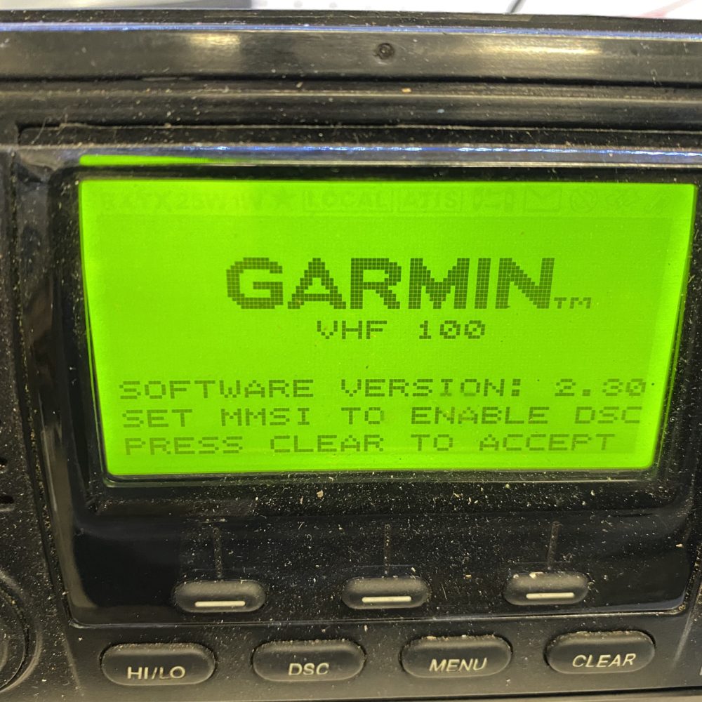Garmin VHF 100 Marine Radio Transceiver - TESTED - Good Condition NO ...