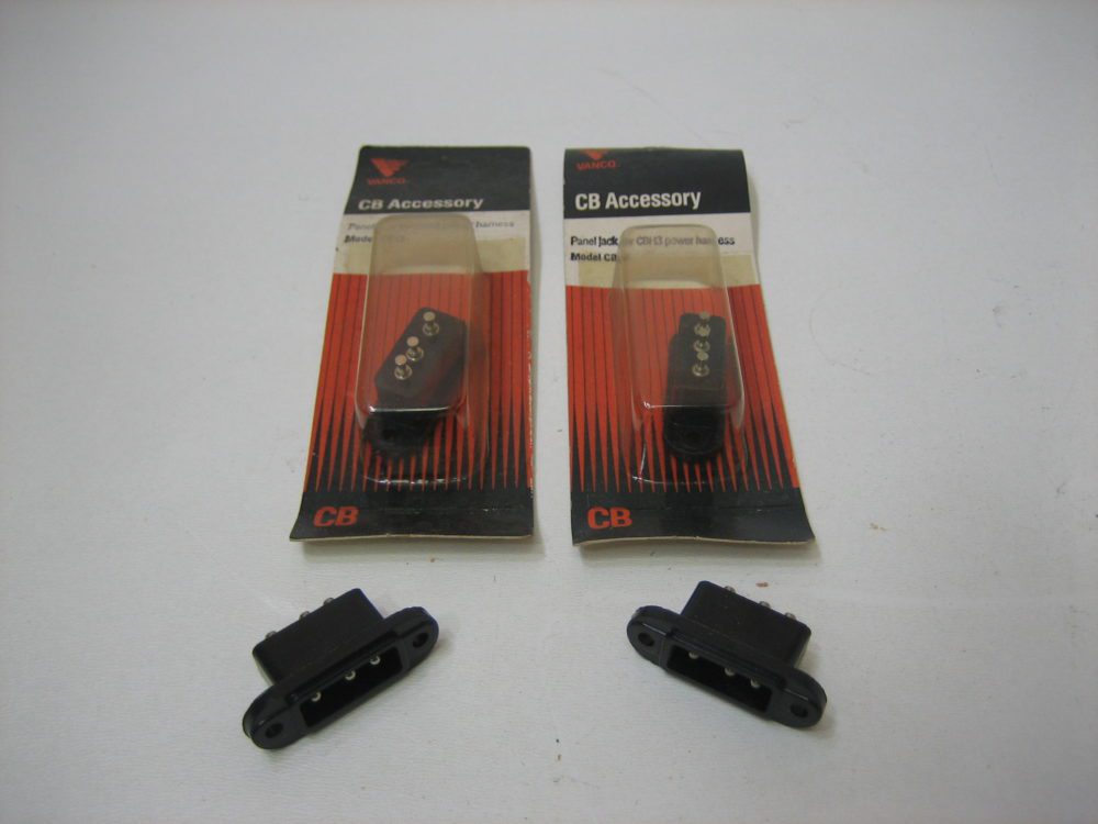 Vanco **LOT OF 4** CB Accessory CBJ-3 Black Panel Jack - CB Radio ...