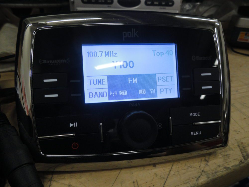 Polk PA4A Marine Stereo w/ PA4A Compatibilty Module and Wiring Harness ...