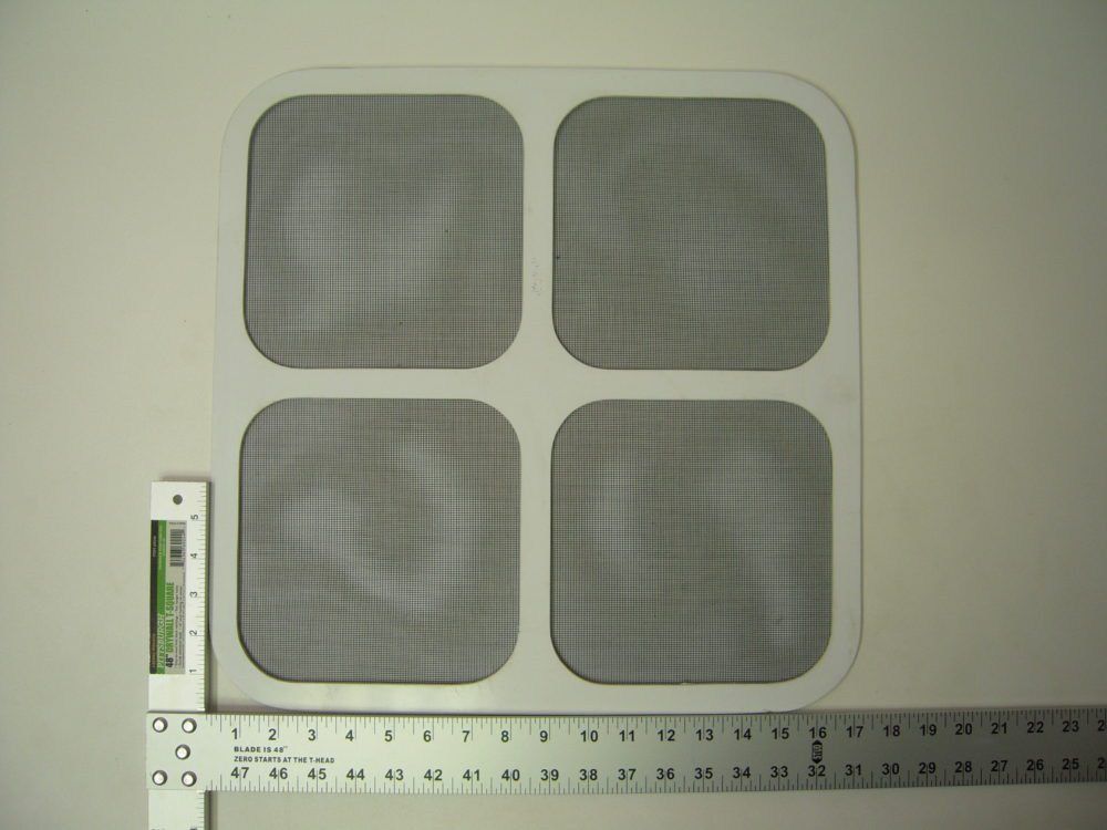 Bomar Marine Vent/Hatch Screen *WHITE*OD 17 1/4" X 17 1/4"*NEW OLD ...