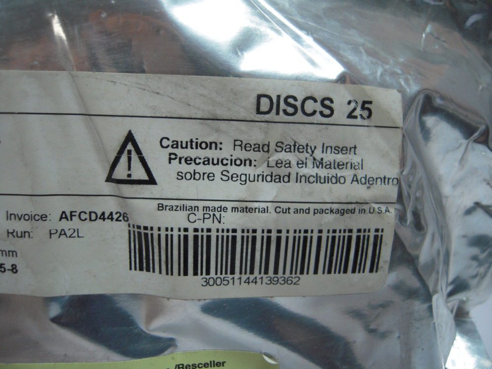 3M *NEW* 51144 13936 785C Fibre Disc Roll 7x 7/8in 36 Grit *25 DISCS ...