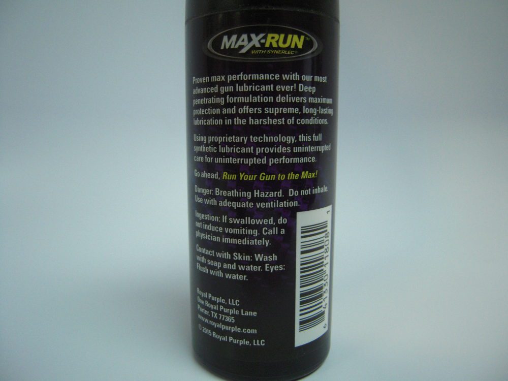 Royal Purple *MAX-RUN* Synthetic Gun Lubricant 8 oz Bottle *NEW* - Max ...