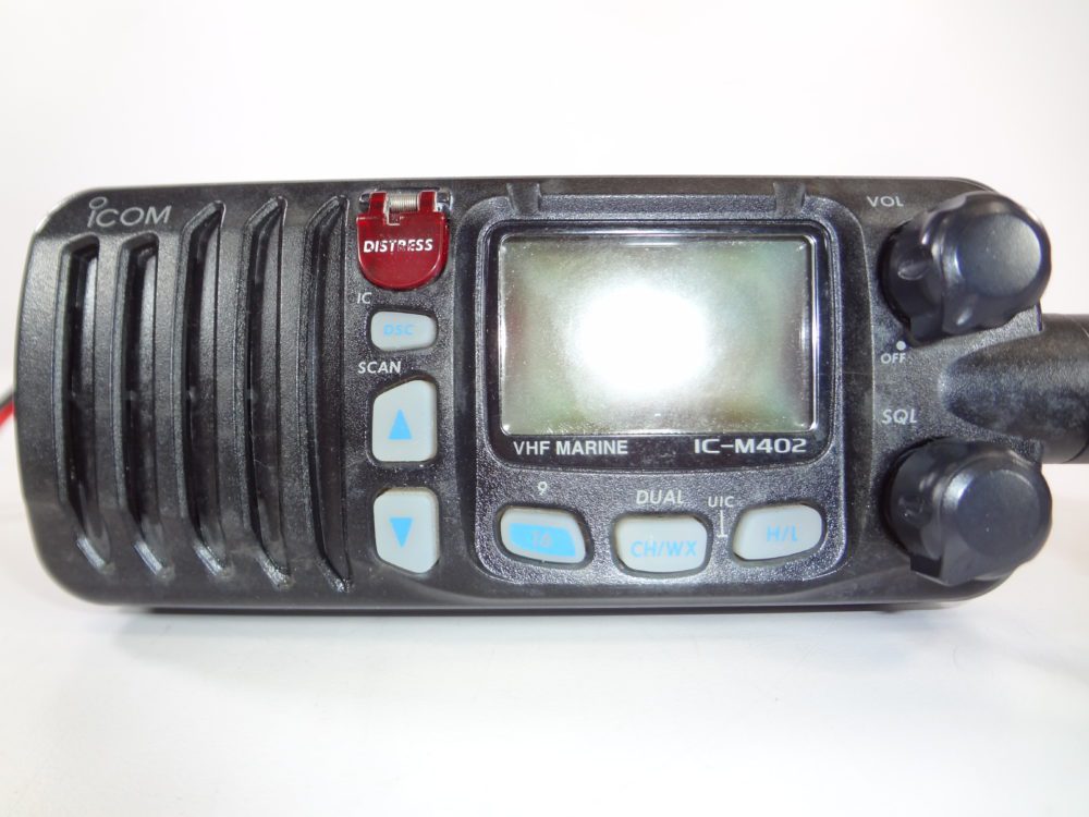 Icom IC-M402 Marine VHF Radio Transceiver Unit w/ Microphone FOR PARTS ...