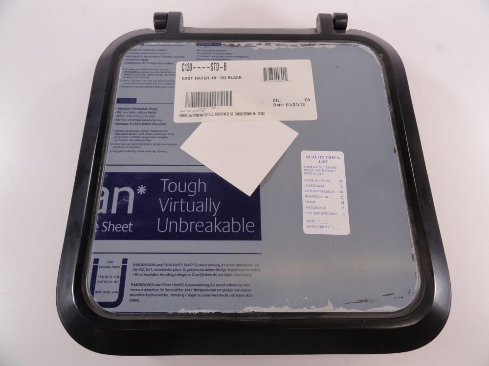 Bomar C130 / 201210516 Cast Hatch 10" Square (Black) - Free US Shipping ...