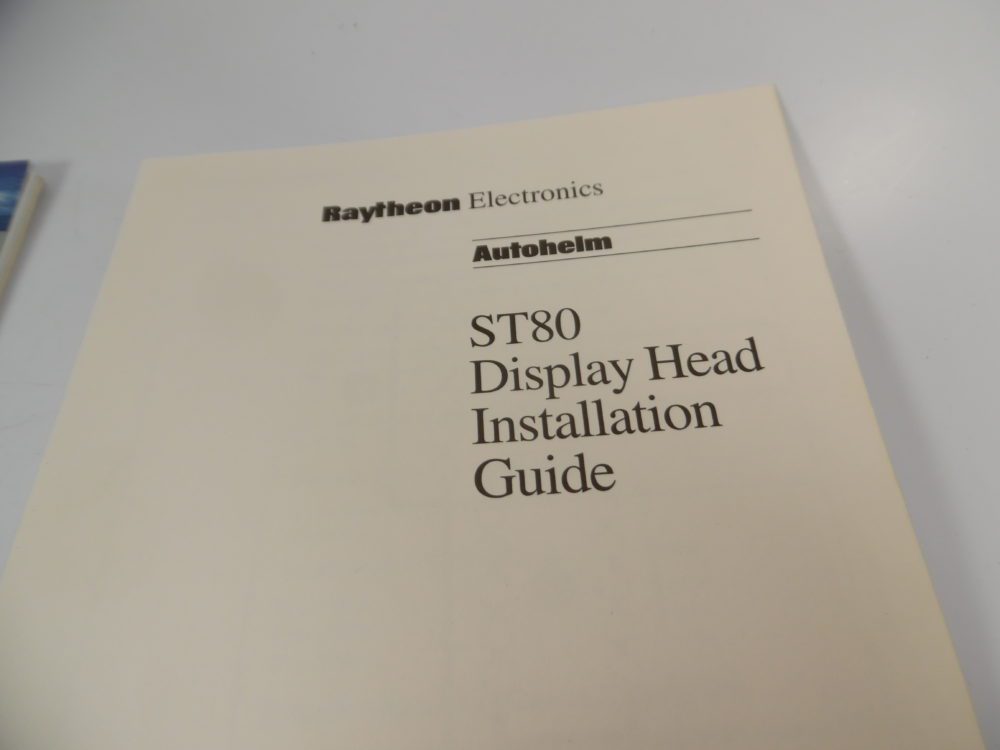 Raymarine/Raytheon - ST80 Multiview - Owner's Handbook + Install Guide ...
