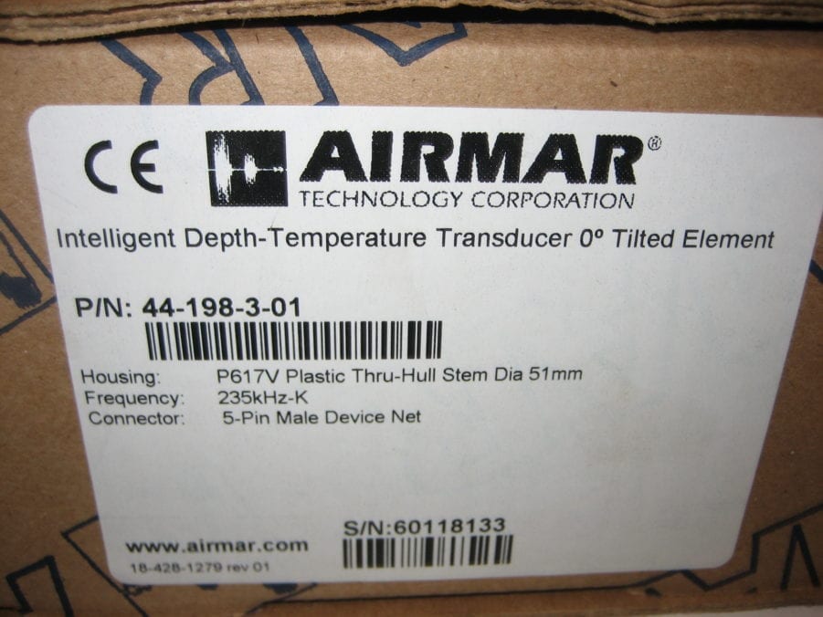 Airmar 44-198-3-01 IDT-N2000 Smart Depth Temp Transducer NMEA2000 ...