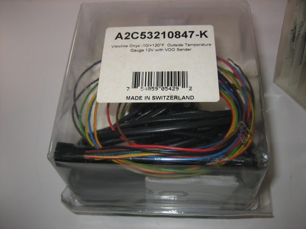 VDO Viewline Onyx Outside Temperature Gauge A2C53210847-K - Return ...