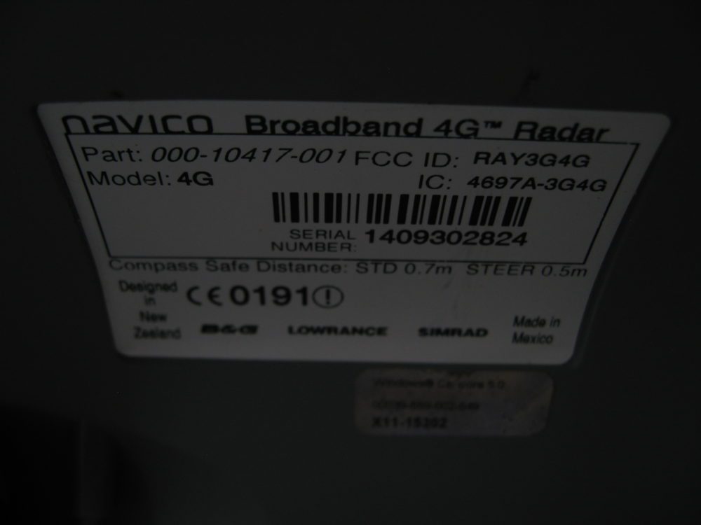 Simrad/Lowrance/B&G/Navico Broadband 4G Radar Dome w Cables, RI10 - Max ...