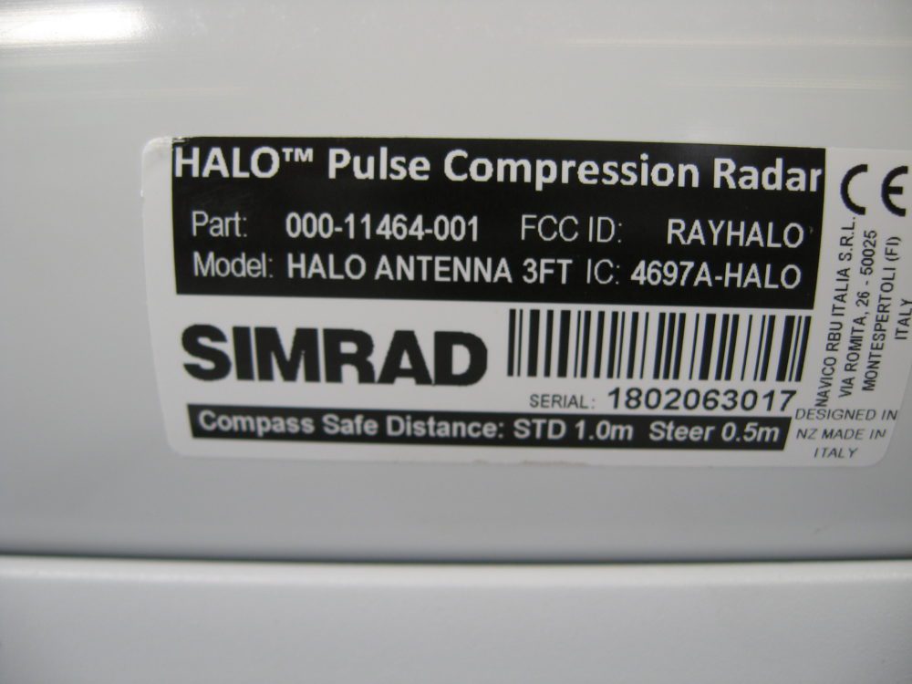 SIMRAD HALO 3 OPEN ARRAY RADAR 3' W/RI-12 Complete BENCH TESTED - Max ...