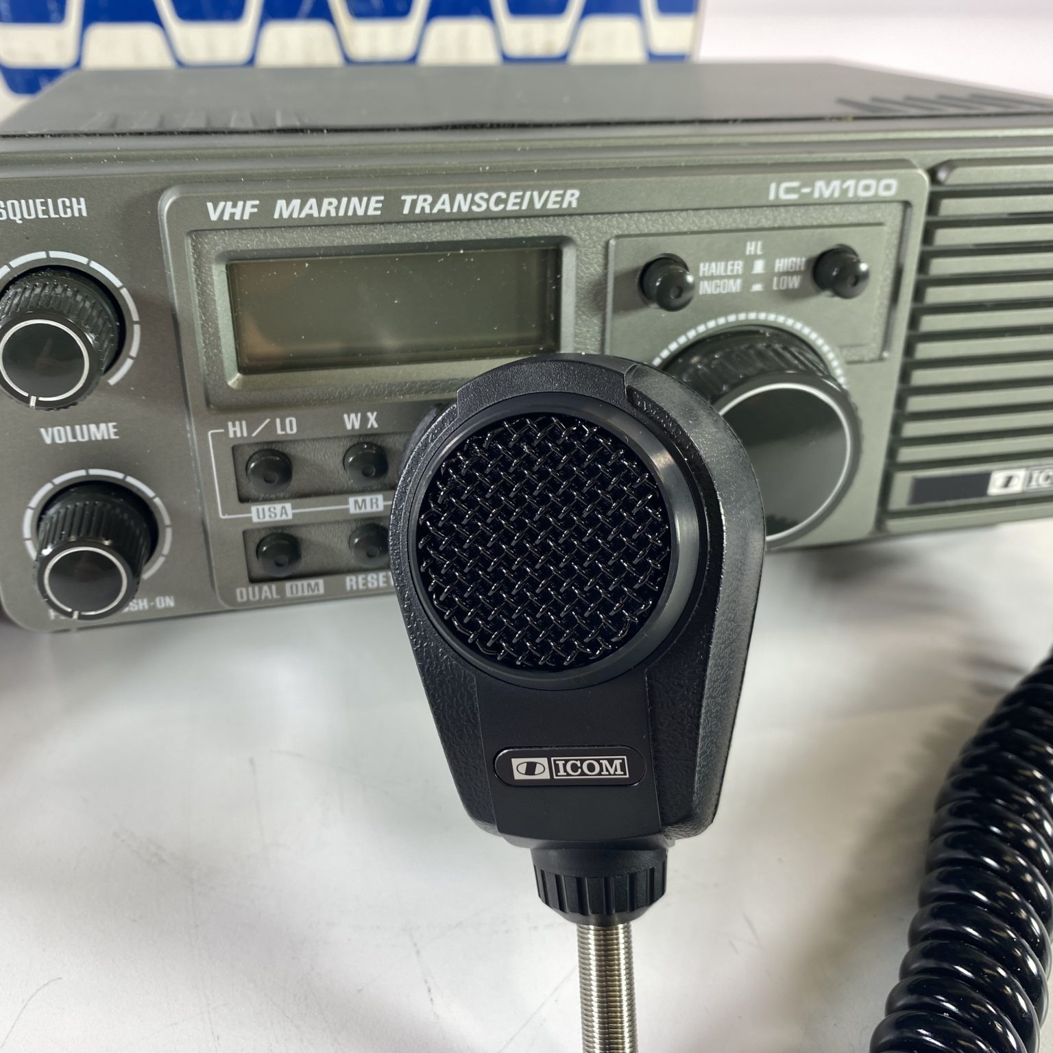 Icom IC-M100 Marine VHF Radio Transceiver Unit w/ Bracket NEW OLD STOCK ...