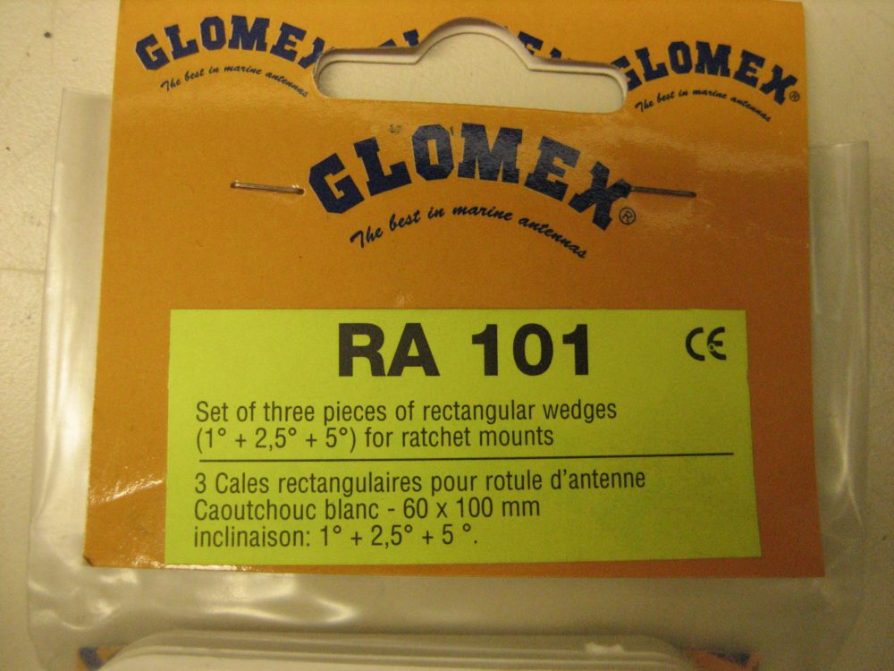 Glomex RA101 Rectangular Antenna Wedges 3 pack 1/2.5/3 degrees - Free Shipping - Max Marine ...