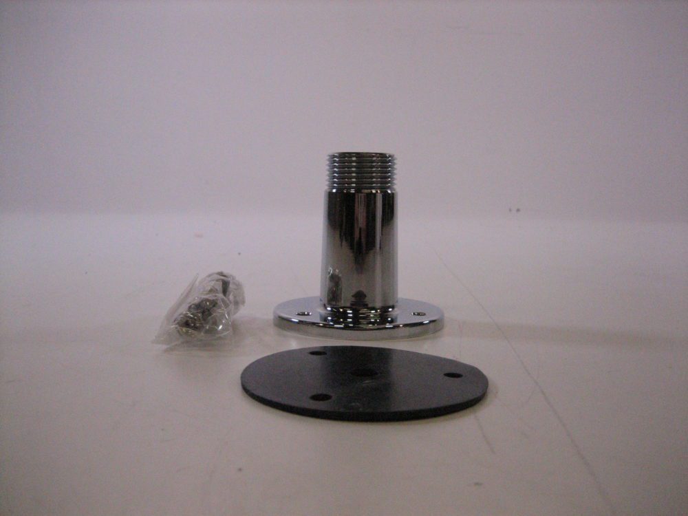 3" Stainless Steel Fixed Antenna Mount 1-1/4" Threads - New Old Stock ...