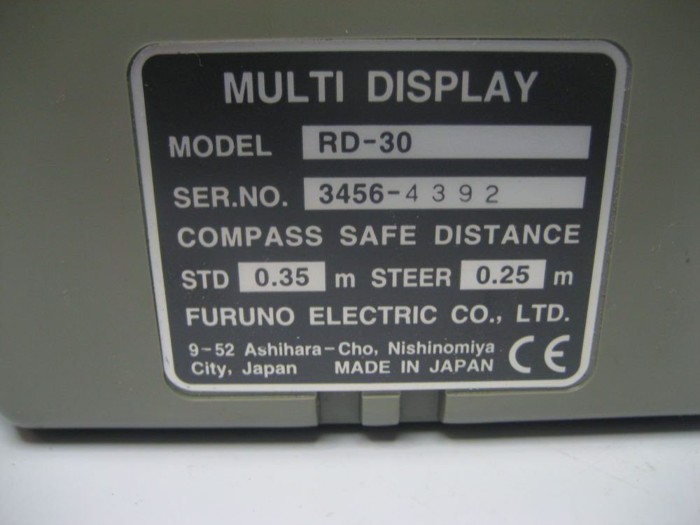 Furuno RD-30 Navigational Display NMEA 0183 Repeater - Tested! - Max ...