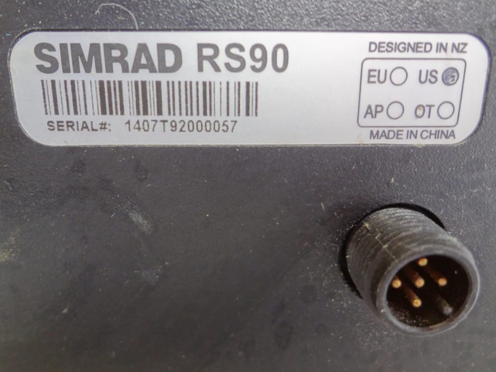 Simrad RS90 VHF/FM Radio Transceiver Unit with Handset & Speaker Parts ...