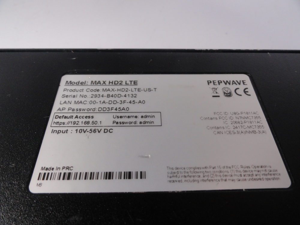 Pepwave MAX HD2 Dual 4G LTE Mobile Router - Free US Shipping - Max ...