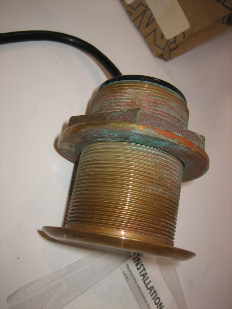 Lowrance Simrad Airmar B60-20° 7 Pin Blue Bronze Thru-Hull Transducer ...