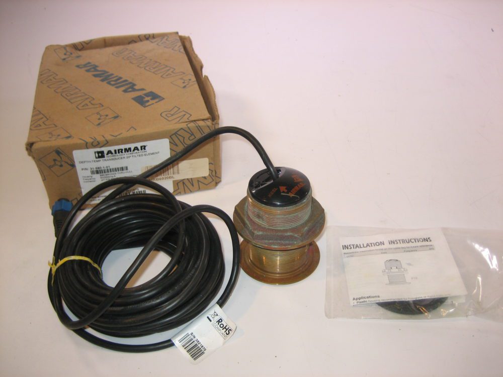 Lowrance Simrad Airmar B60-20° 7 Pin Blue Bronze Thru-Hull Transducer ...