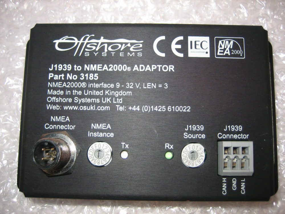 Oceanic Systems / Offshore Dynamics 3185 J1939 to NMEA2000 Adapter *DEALER DEMO* - Max Marine ...