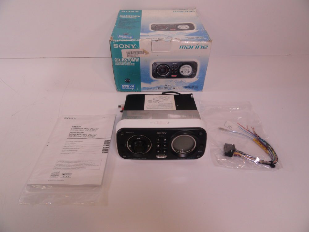 Sony CDX-HS70MW Marine CD Player - Parts or Repair - Max Marine Electronics