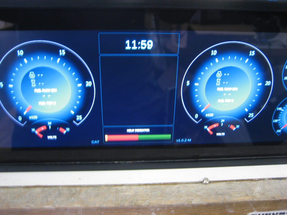 Oceanic Systems / Offshore 4161 J1939 NMEA2000 Glass Dual Multi Engine ...