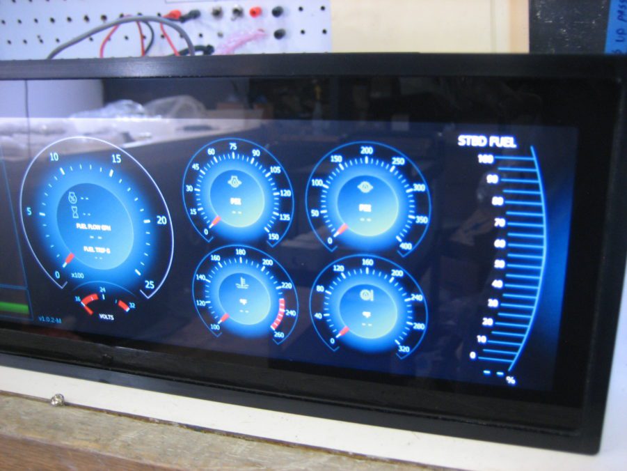 Oceanic Systems / Offshore 4161 J1939 NMEA2000 Glass Dual Multi Engine ...