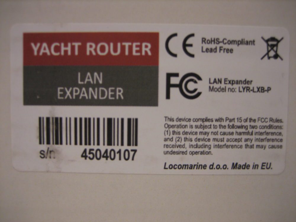 LocoMarine Yacht Router *NEW OPEN BOX* LAN Expander (LYR-LXB-P) - Max ...
